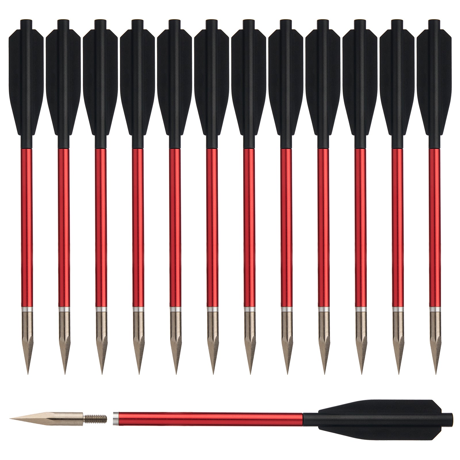 7.5 Inch Crossbow Arrows 7.5 Inch Carbon Crossbow Bolts - 100 Grain ...