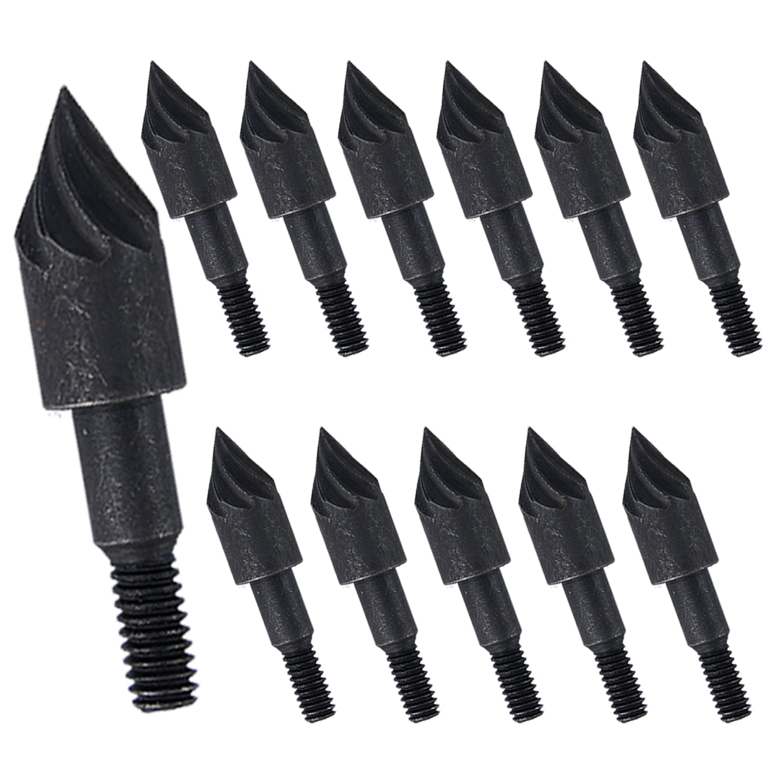 12x 100-grain Carbon Steel Screw-in Arrowheads – UK.HuntingDoor.com