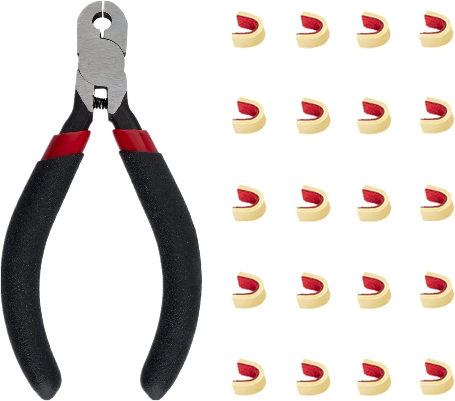 Huntingdoor 20Pcs Bow String Brass Nock Points Clips with Nock Pliers ...